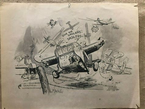 Original Ww2 Glider Pilot Cartoons 11 Total The Life Of A Combat