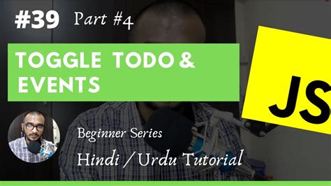39 Toggle Todo And Event Todolist Project In Hindi And Urdu Youtube