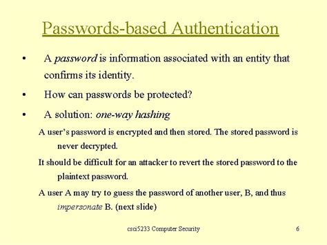 bishop chapter 12 authentication csci 5233 computer security