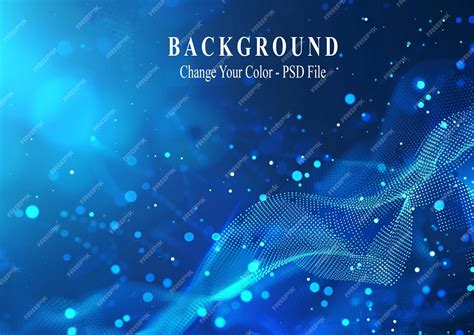 Abstract Colour Wave Dots On Black Background 3d Big Data Network Connection Technology