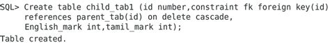 sql constraints