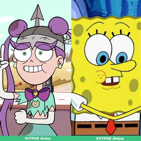 Both Tyler Chens Mina Loveberry And Aaron Springers Spongebob Are Drawn With Weird Cheeks And