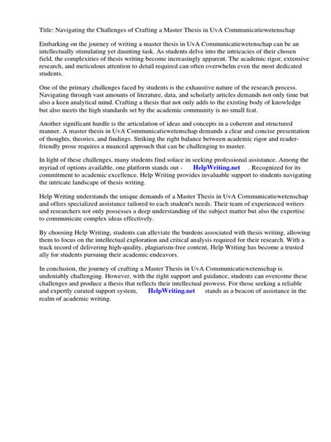 Master Thesis Uva Communicatiewetenschap Download Free Pdf Behavior
