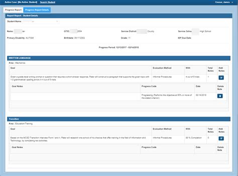 Developing A Progress Report