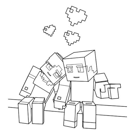 Раскраска Влюблённые Алекс и Стив распечатать или скачать