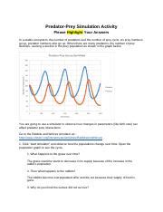 Exploring Predator Prey Dynamics Ecosystem Simulation Guide Course Hero
