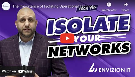 Securing Operational Technology Networks Envizion It