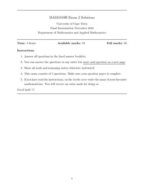 2023 S2 Exam Solutions Pdf Set Mathematics Mathematical Objects