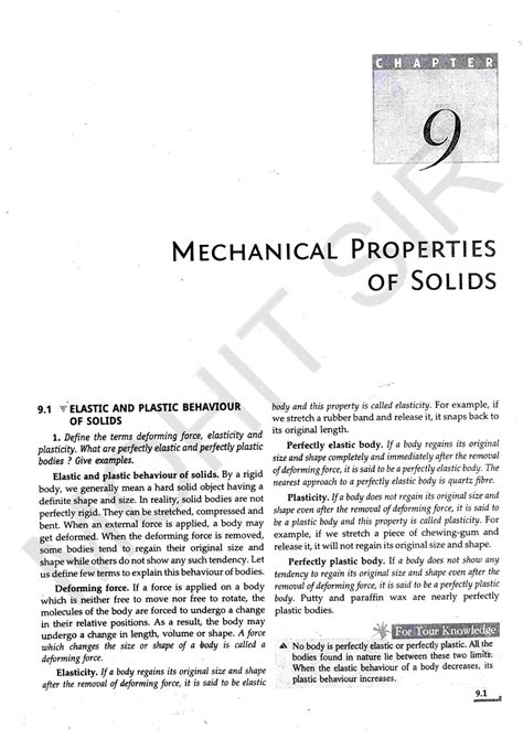 Mechanical Properties OF Solids BSc H Physics Studocu
