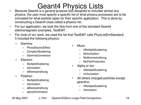 PPT Comparison Of Geant Results To EGSnrc And Measured Data In Large Field Electron Dose