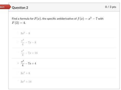 Solved Find A Formula For F X The Specific Antiderivative