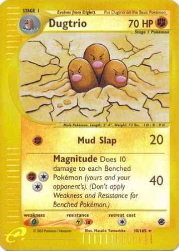 Pokemon Dugtrio Card