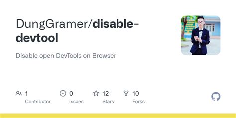 GitHub DungGramer Disable Devtool Disable Open DevTools On Browser