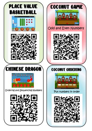 Maths Games Qr Codes Teaching Resources