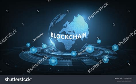 Blockchain Network Connecting Technology Conceptisometric Digital Stock Vector Royalty Free