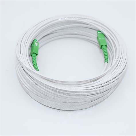 Pre Connectorized Scapc Scapc 50m 30x20mm White Fiber Optic Patch