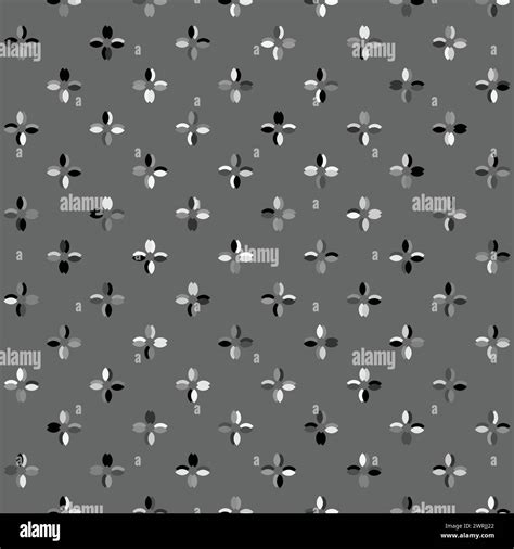 Black And White Classy Geometric Seamless Pattern Modern Fabric Design