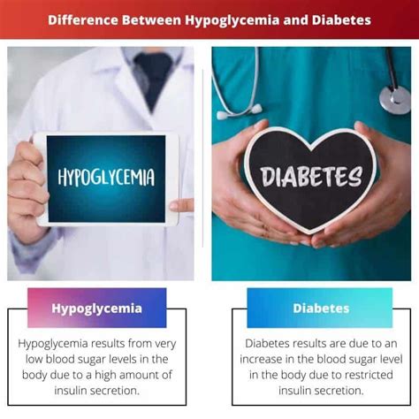 Hypoglycemia Vs Diabetes Difference And Comparison