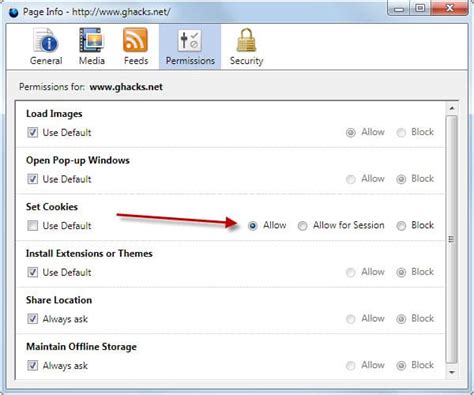 Configure Firefox To Delete All Cookies On Exit But Select Ones GHacks Tech News