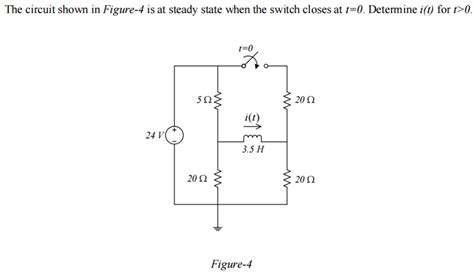 Solved The Circuit Shown In Figure 4 Is At Steady State When