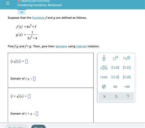 Solved O Graphs And Functions Combining Functions Advanced