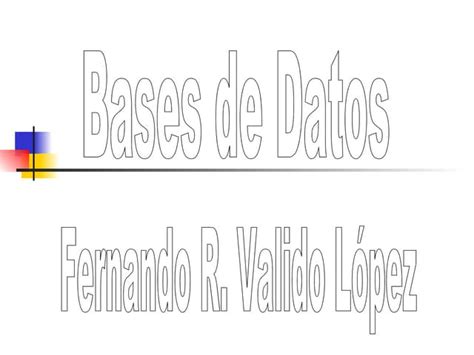 Opy Bases De Datos Ppt Databases Computer Software And Applications