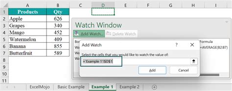 Watch Window In Excel What Is It Examples How To Use
