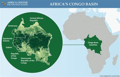 Congo Basin Africa Map
