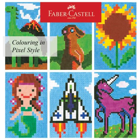 Bojanka A4 6l Pixel It Faber Castell Harta