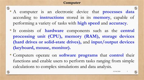 Computer Components Cpu Memory Unit Input Unit Output Unit Pptx