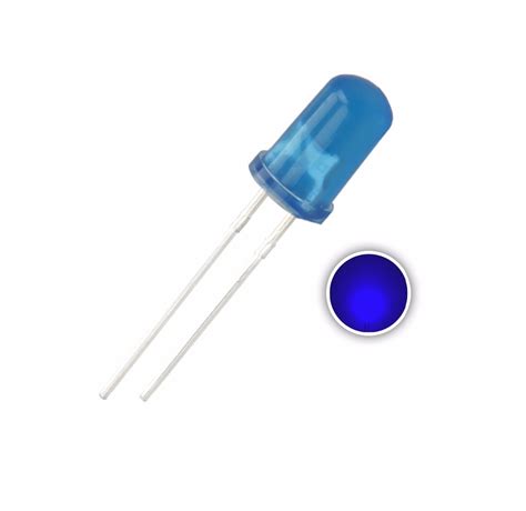Diodo Led Azul Difuso 5mm Nyabbycorp