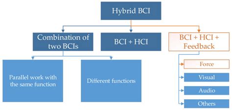 use of force feedback device in a hybrid brain computer interface based
