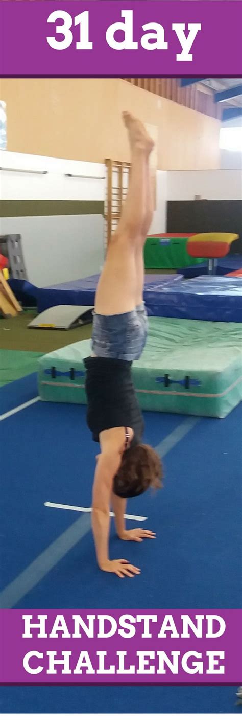 30 day gymnastics bodies handstand challenge. Check out this video for different ideas on how ...