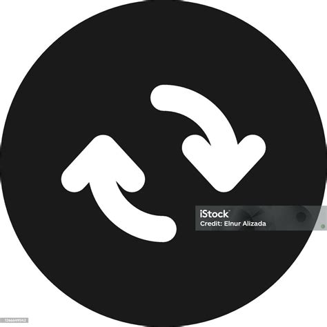 동기화 아이콘입니다 벡터 아이콘을 동기화합니다 아이콘을 새로 고치거나 다시 로드합니다 흰색 배경에 설명된 화살표 동기화 개념에 대한 스톡 벡터 아트 및 기타 이미지 Istock