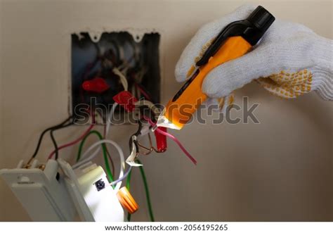 Electrician Replacing Wall Switch Diy Project Stock Photo Shutterstock