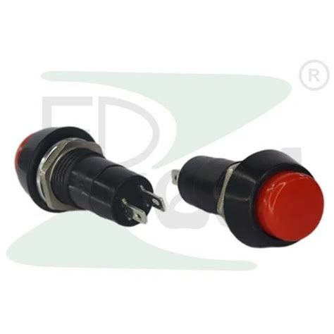 Push Button Switch PB C Without Lock Pin Red At Piece Push Button Switches In New