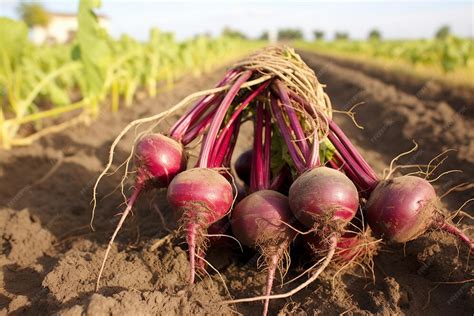 Beet Harvest Ruby Roots Of Earth Premium Ai Generated Image