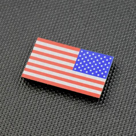 Mini Infrared Solas Reflective Us Flag Rev Patch Britkitusa