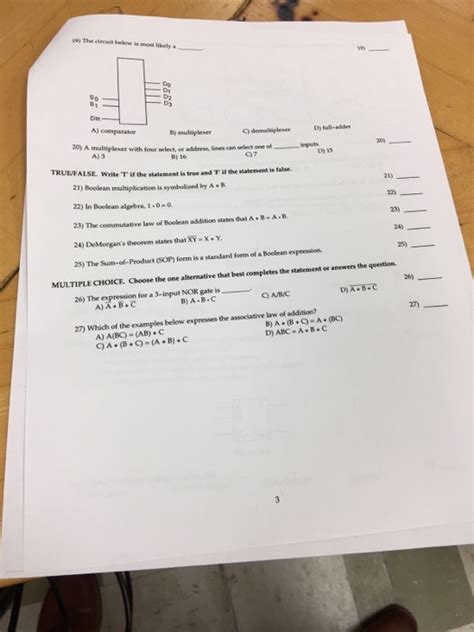 Solved Truefalse Write T If The Statement Is True And If