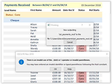 Solved Invalid Use Of Dot Experts Exchange