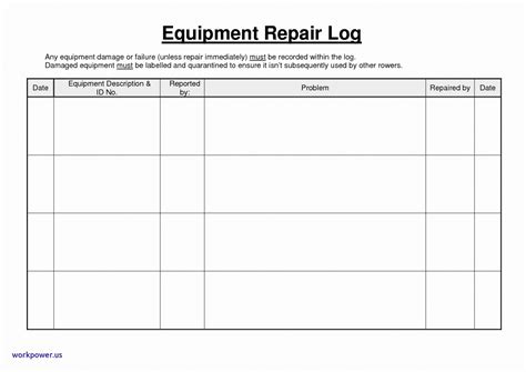 Operation Break Down Sheet Format In Machine Breakdow