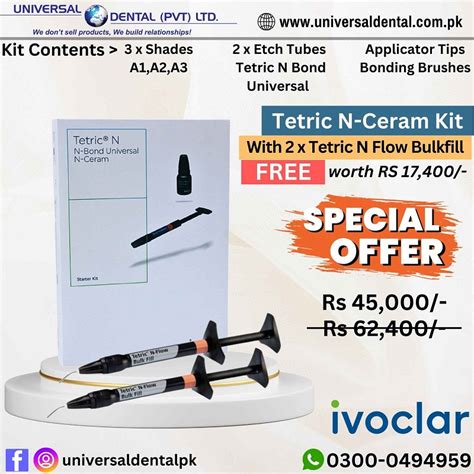 Tetric N Ceram Kit With Bulkfill Flowable Nano Composite Ivoclar