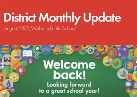 District Monthly Update Mcdevitt Middle School