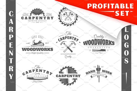 17 Carpentry Logos Templates Branding And Logo Templates ~ Creative Market