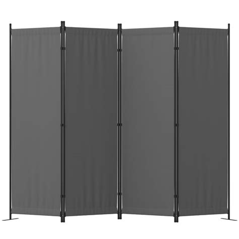 Gojooasis Room Divider 4 Panel Folding Privacy Screen 88in Portable Separating With Metal Feet