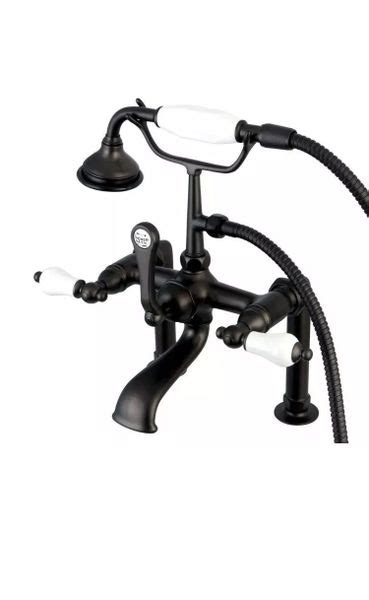 Kingston Brass Aqua Eden Vintage Deck Mount Clawfoot Tub Faucet Ae103t5