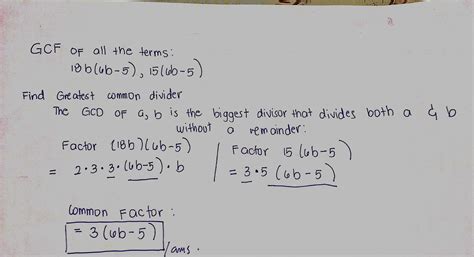 Solved Determine The GCF Of All The Terms And Course Hero