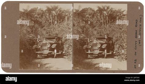 On Cutty Grass Road Mr Taafees Car 1920 1930 New Zealand Maker