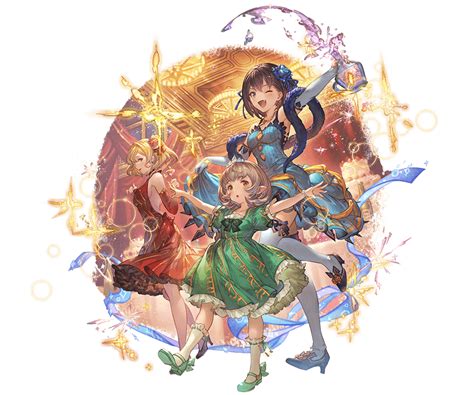 Safebooru 3girls Blonde Hair Blue Dress Bottle Brown Eyes Brown Hair