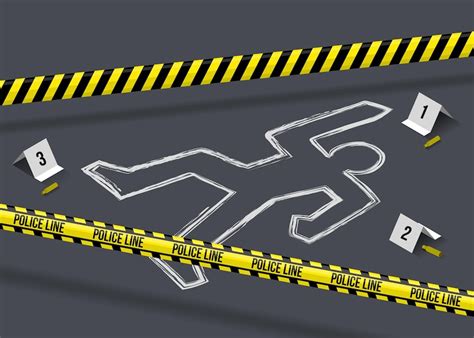Premium Vector Police Crime Scene Investigation Proofs Death Body